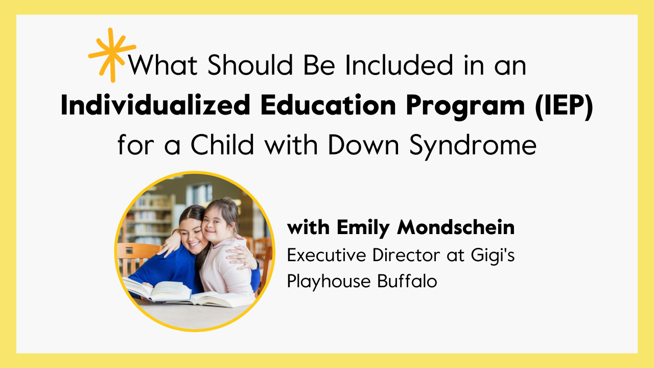 IEP planning for a child with down syndrome