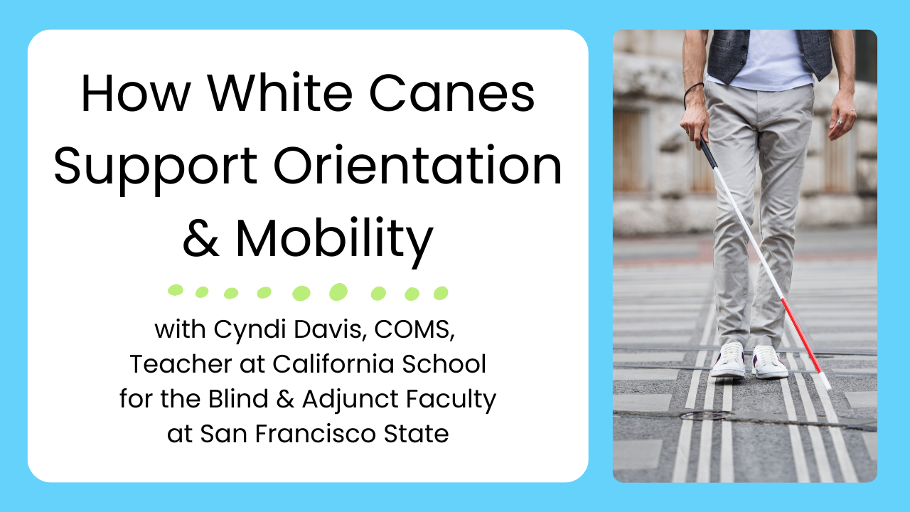 Using White Canes for Orientation & Mobility Support